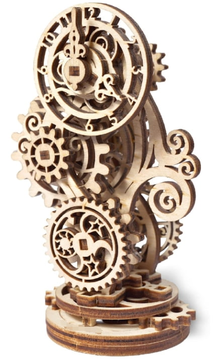 RKXQT 3D Wooden Puzzles for Steampunk Clock 3D Puzzle, Miniature Table ...