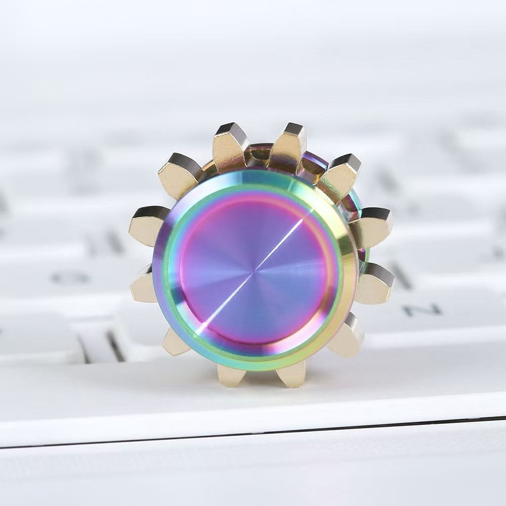 RKXQT 5 Pieces Copper Gear Metal Spinner Toy Small Fidget Toy Solid ...