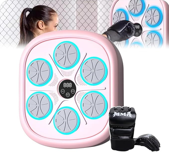 RKXQT Adult Smart Music Boxing Machine, Wall-Mounted Boxing Wall Target ...