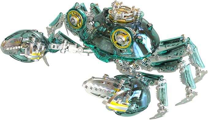 RKXQT Aetheria 3D Metal Puzzle Crab Model Kits for Adults, Mechanical ...