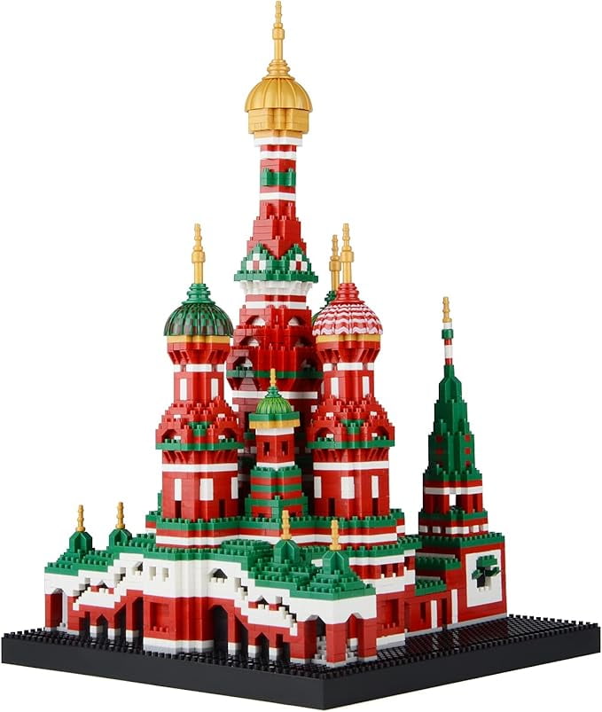 RKXQT Building Block Set, Saint Basil's Cathedral Architecture Model ...