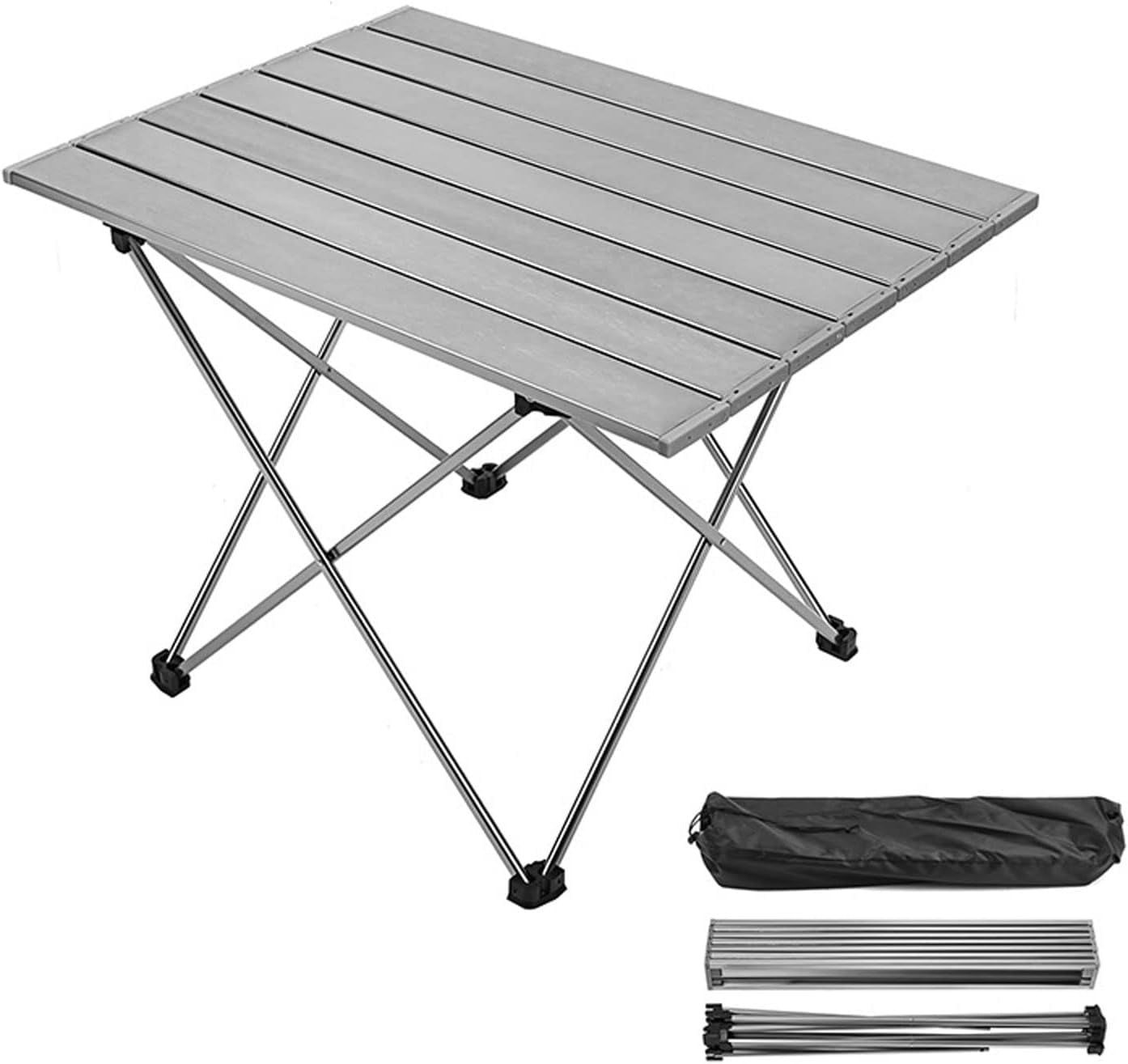 RKXQT Camp Table Portable Table Folding Camping Table Desk Foldable ...