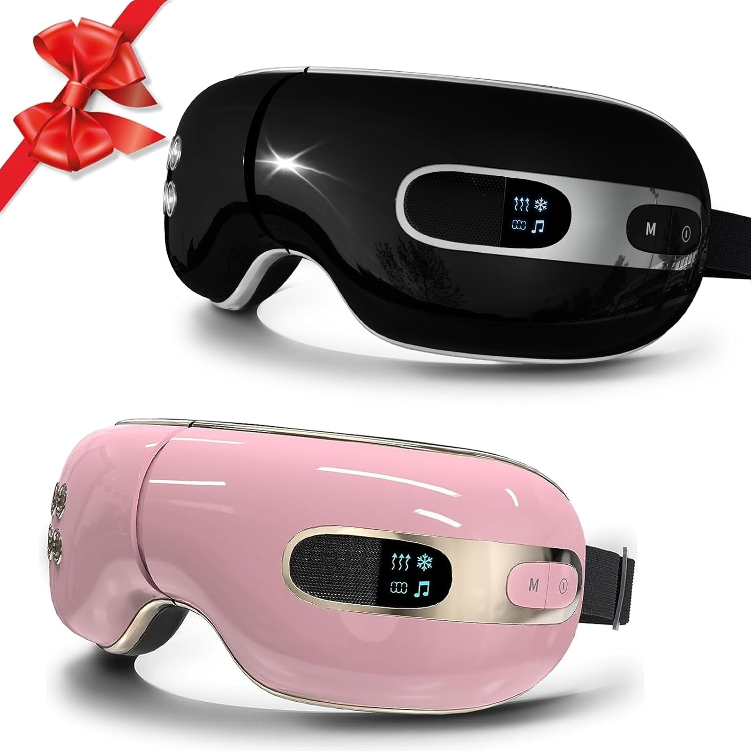 RKXQT Eye Massager with Heat and Cooling Relax Eye Strain Dry Eyes ...