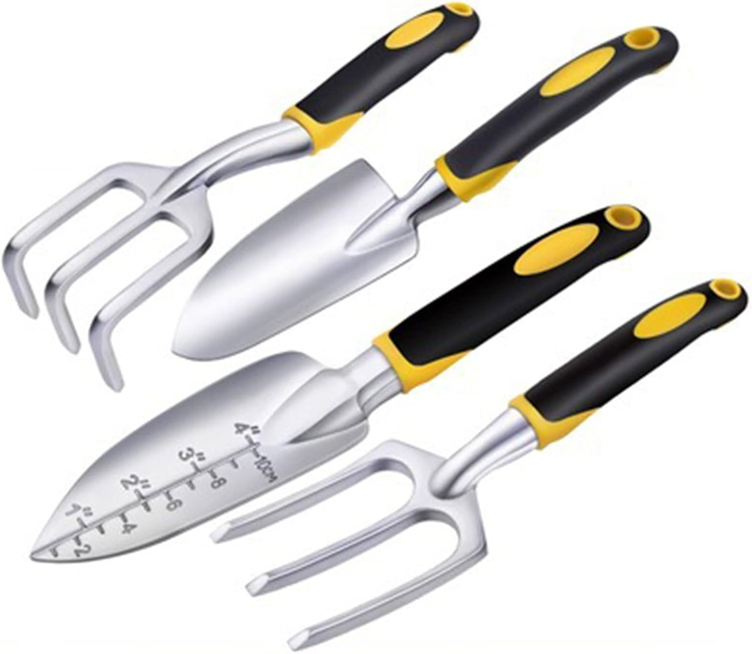 RKXQT Garden Tool Set, 4 Piece Heavy Duty Gardening Kit, Aluminum Alloy ...