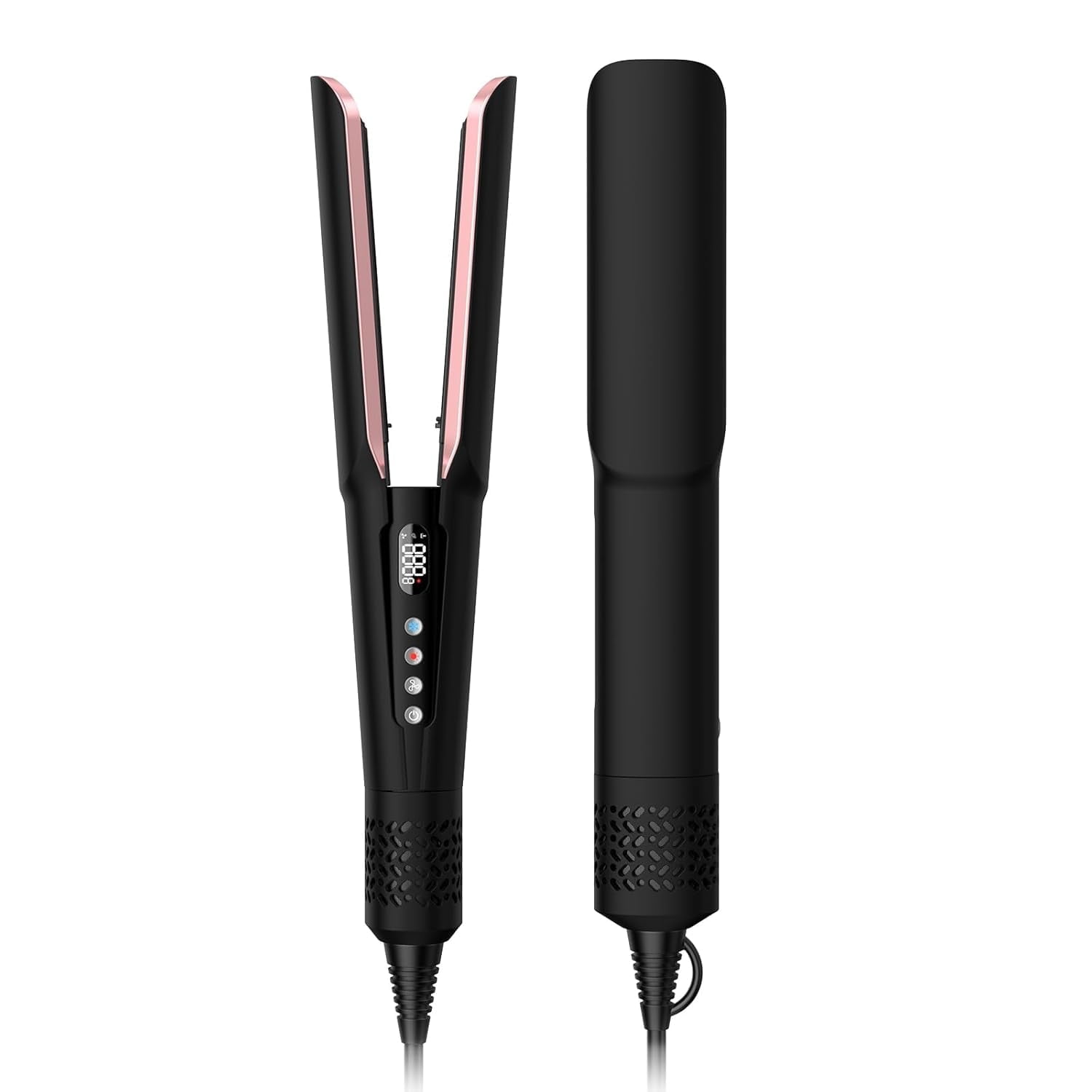 RKXQT Hair Straightener - 2 in 1 Wet to Dry Hair Dryer and Straightener ...