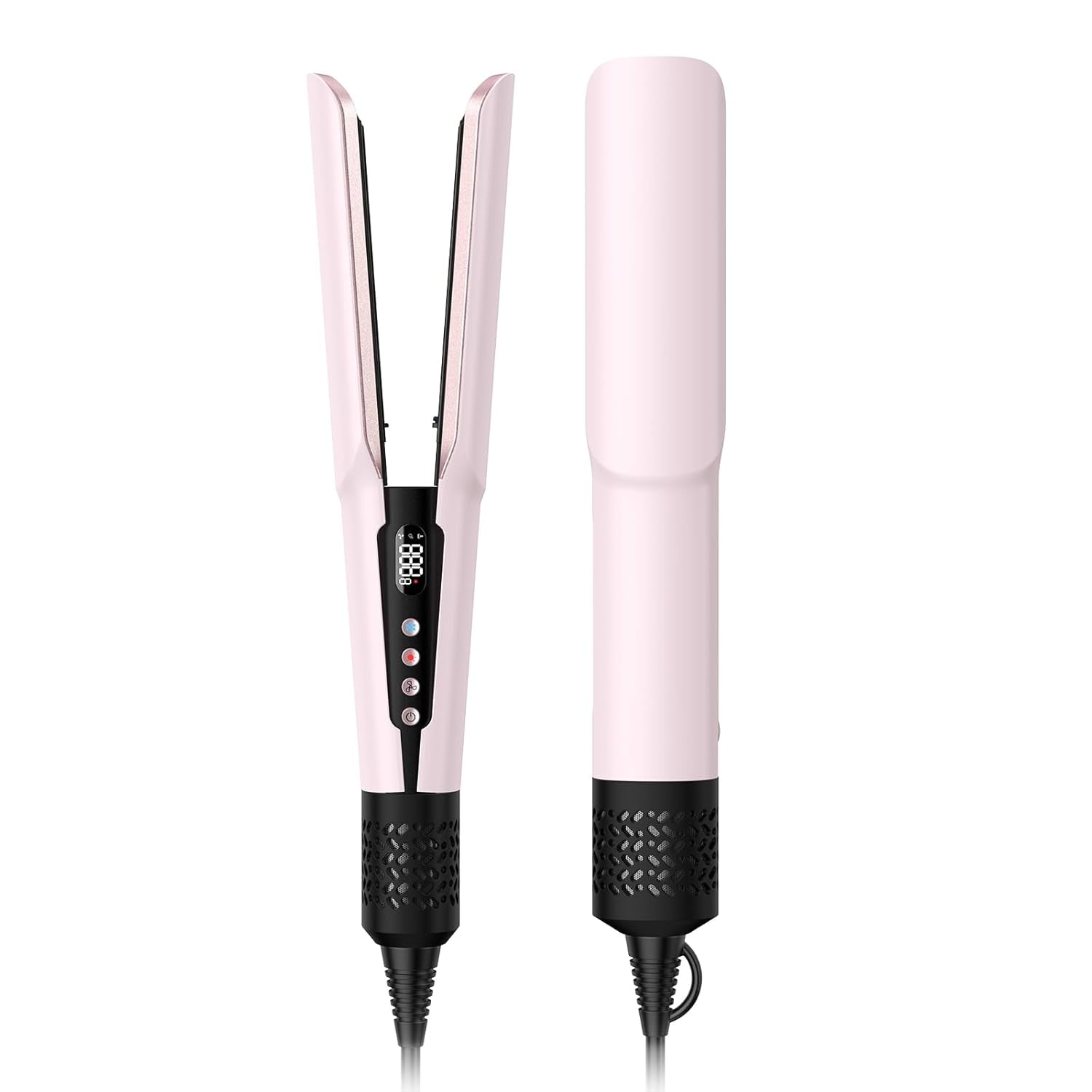 RKXQT Hair Straightener - 2 in 1 Wet to Dry Hair Dryer and Straightener ...