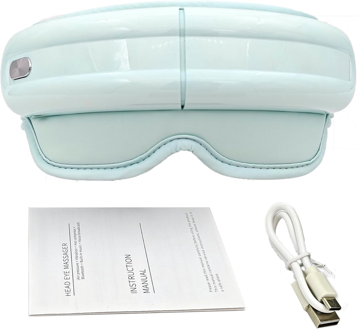 RKXQT Head and Eye Massager, Air Bag Massage, Vibration and Bluetooth ...