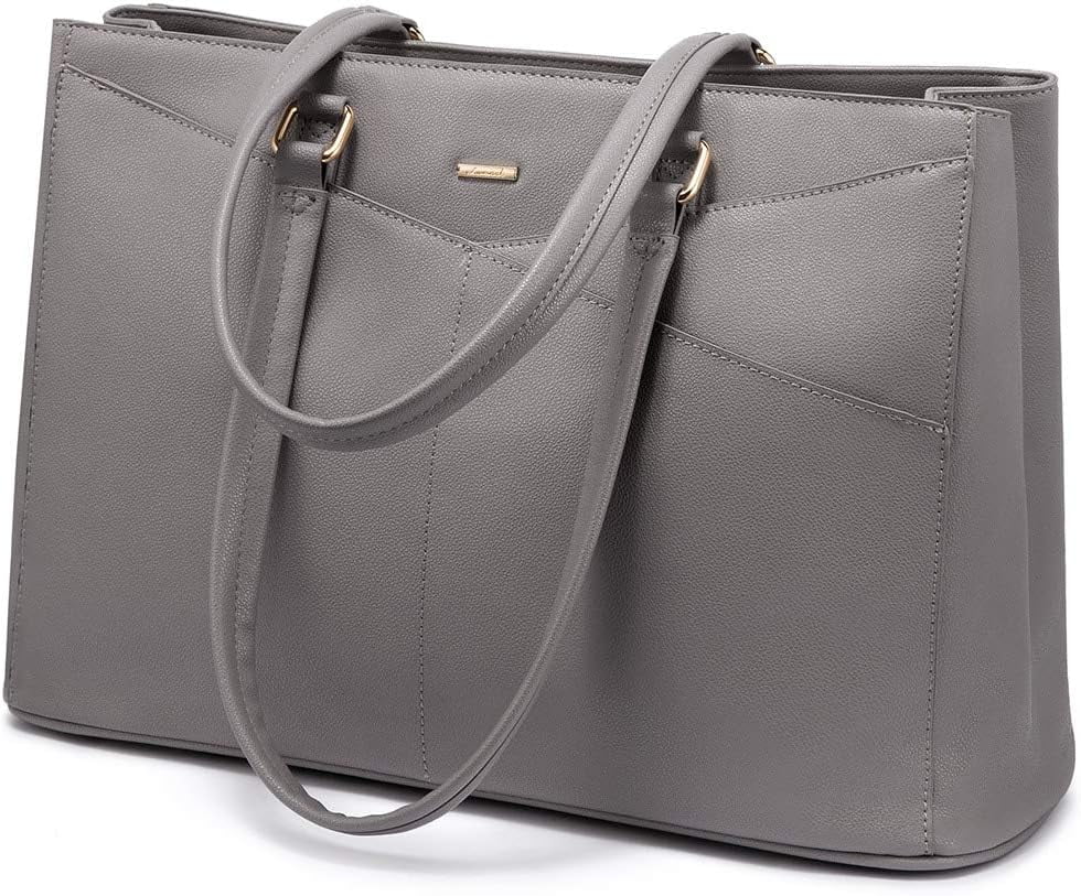 RKXQT Laptop Tote Bag for Women 15.6 Inch Waterproof Leather Computer ...