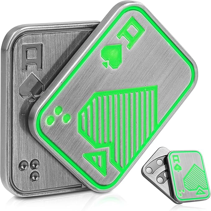 RKXQT Metal Fidget Toys, Glowing Magnetic Fidget Slider for Adults, EDC ...