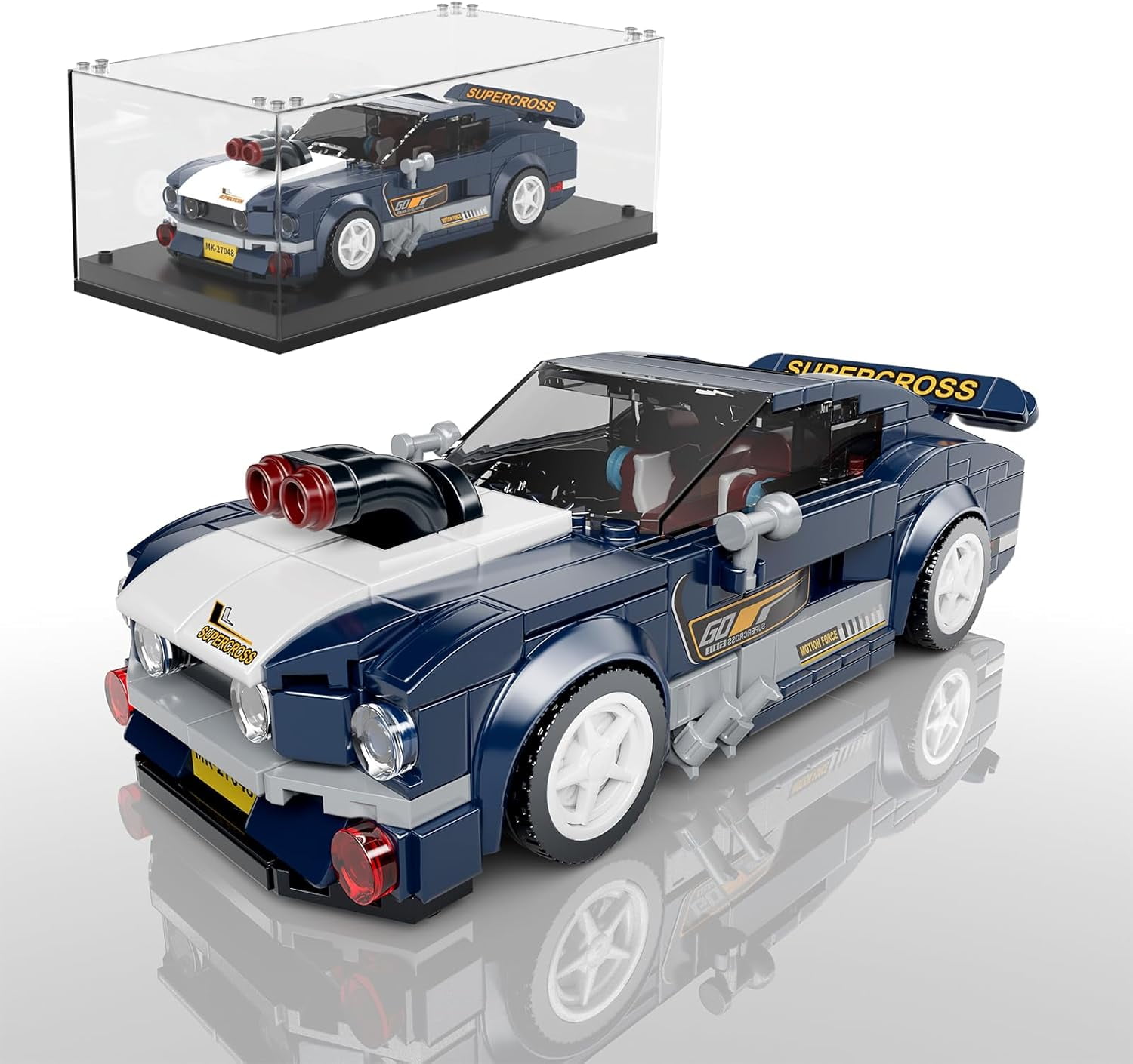 RKXQT Mould King Speed Champion 1967 Car Building Sets with Display ...