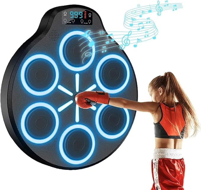 RKXQT Smart AI Music Boxing Machine, 108 Lamp Beads Rhythm Boxing ...