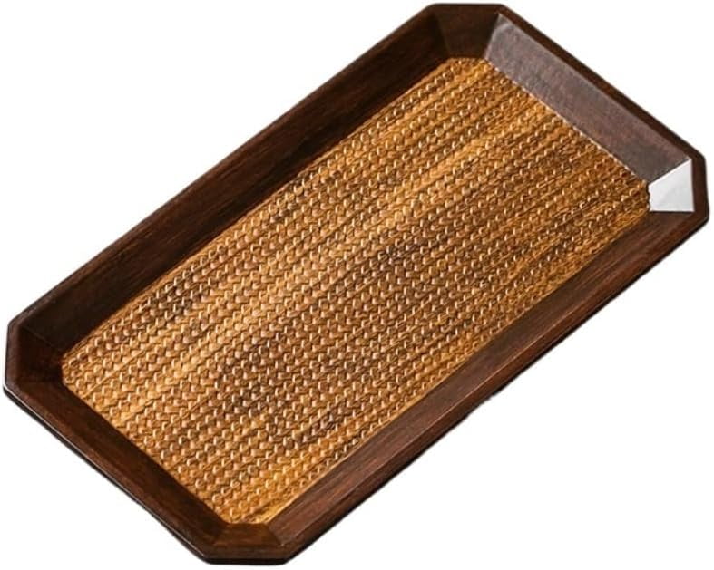RKXQT Tea Trays for Serving Bamboo Dry Bubble Tray Single-Layer Fruit ...