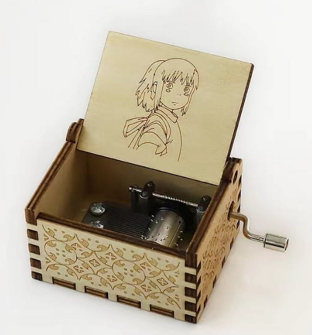 RKXQT Wood Music Box Hand Crank Vintage Musical Box-You are My Sunshine ...