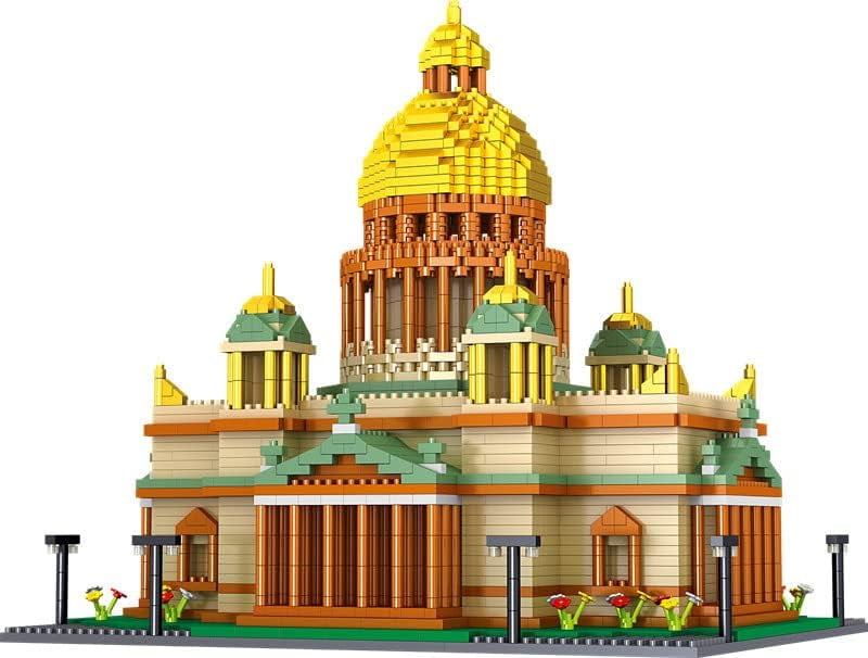 RKXQT World Famous Architecture Mini Block Building, Castle House ...