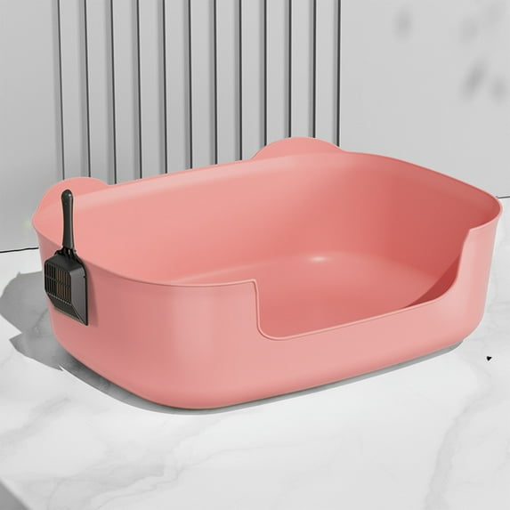 RKZDSR Large Cats Litter Box - Spill Proof, Non-Leak, Easy Clean Cat ...