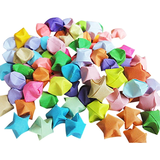 RKZDSR 100-Piece DIY Star Craft Kit - Finished Paper Star Products for ...