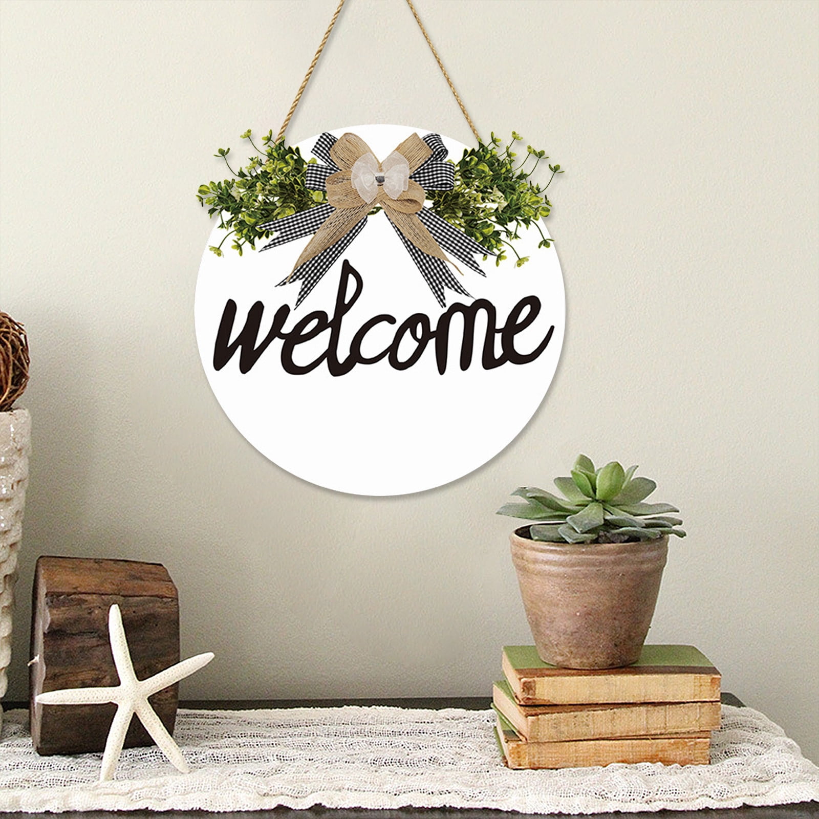 RKZDSR 3D Welcome Hanger Funny Welcome Sign Home Outdoor Decor 11.8Inch ...