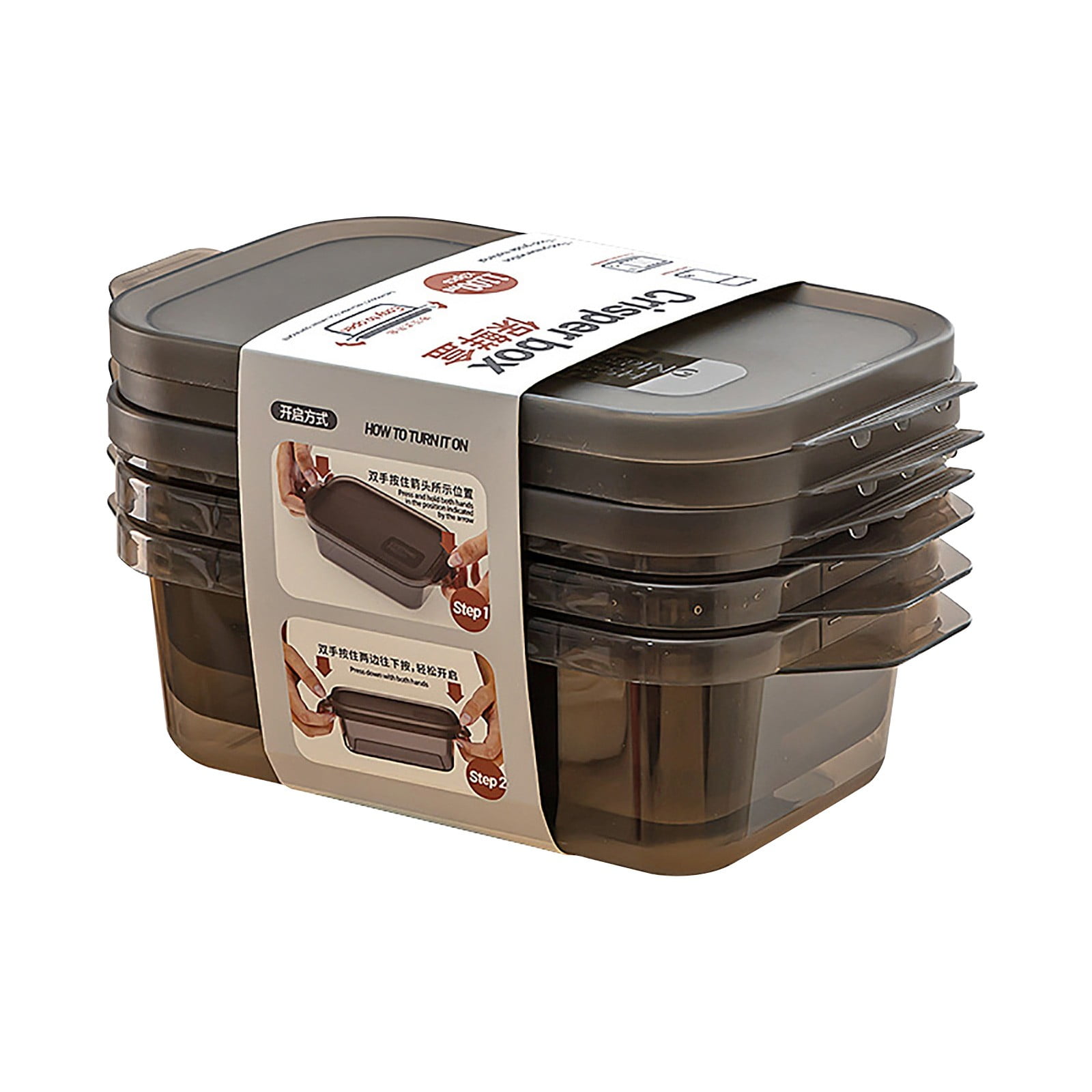 RKZDSR 3PCS Food Grade Sealed Fresh Keeping Box Set - Airtight Storage ...