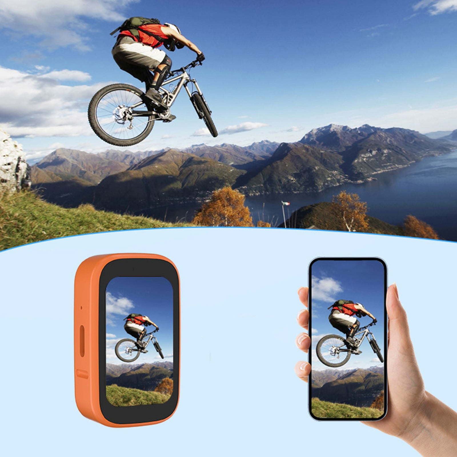 RKZDSR 4K Mini Sports Camera with WiFi, 170° Wide Angle, 60 Min Battery ...