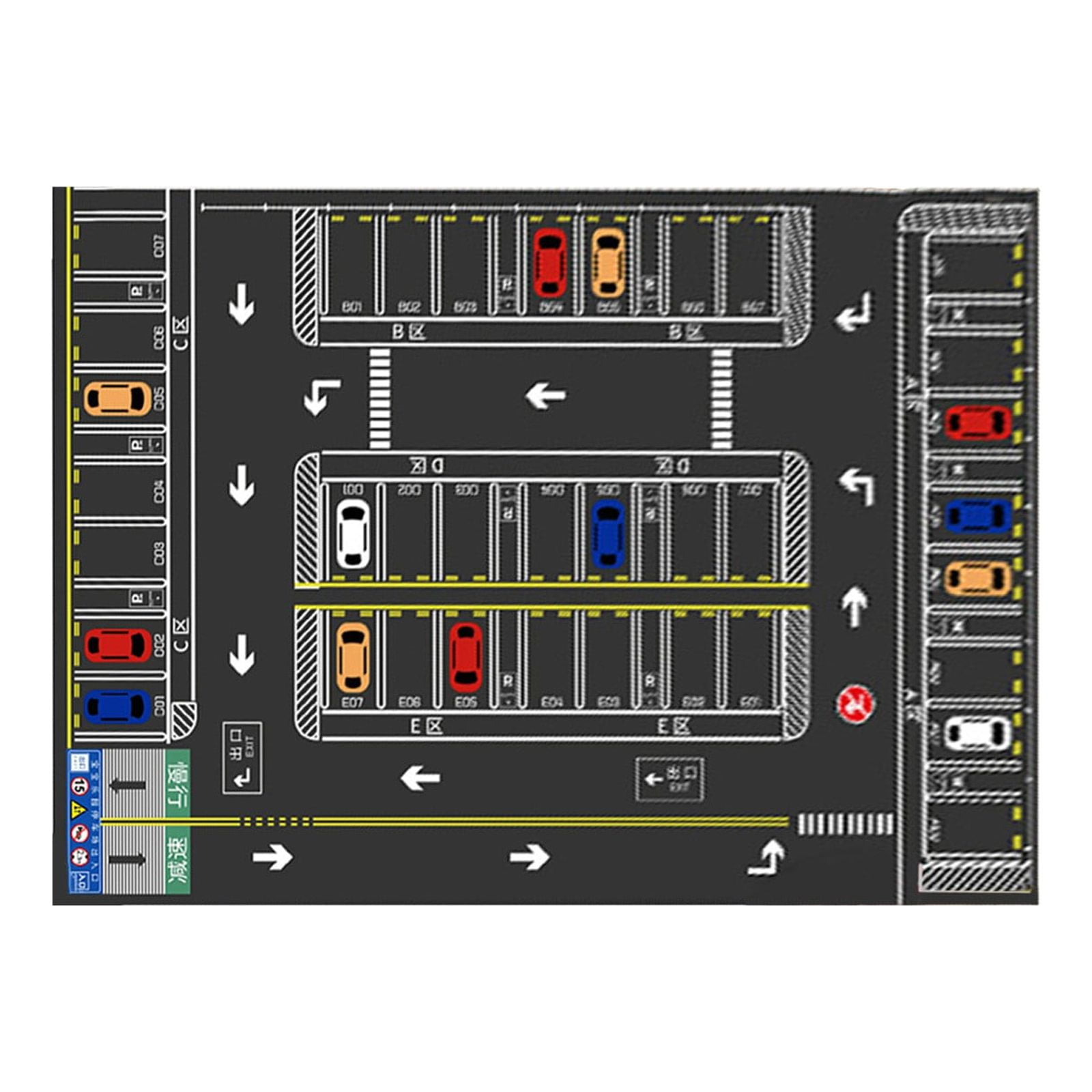 RKZDSR 80x160cm Kids' Traffic Road Mat: Early Childhood Kindergarten ...