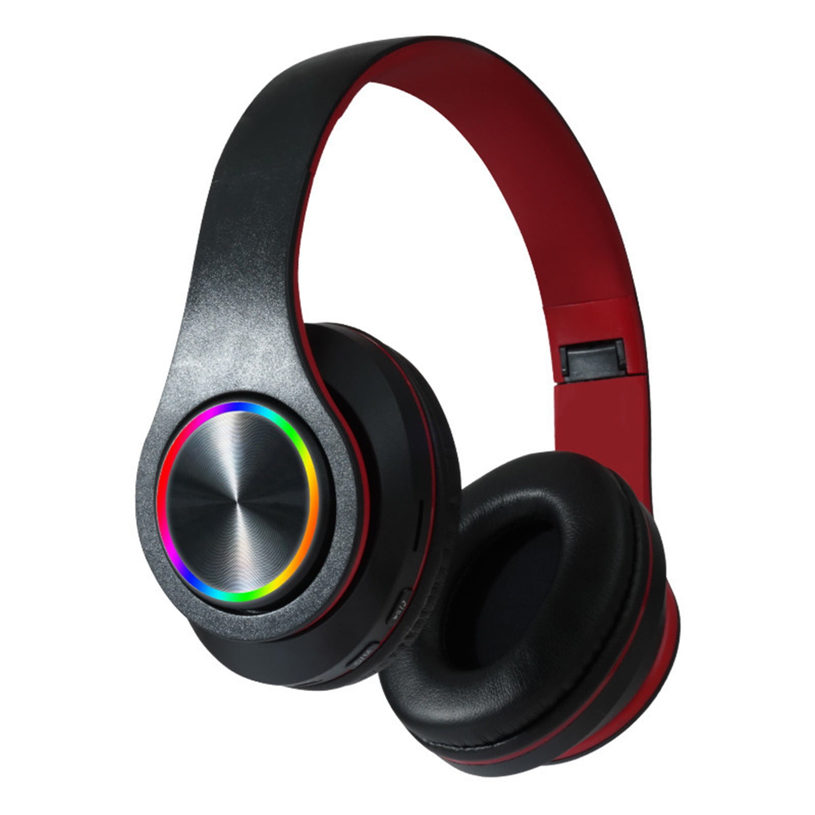 RKZDSR Bluetooth Headset Folding Headset Head-Mounted Luminous Colorful ...