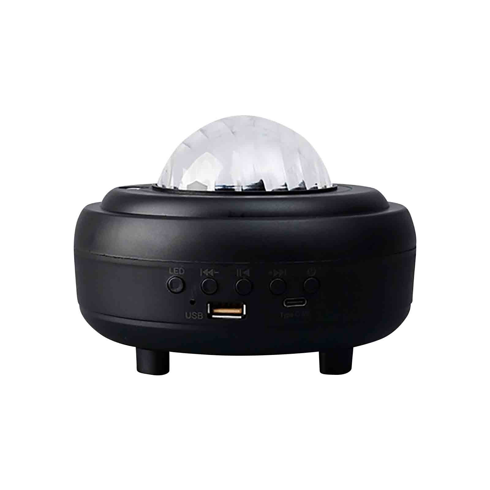 RKZDSR Bluetooth Speaker with Sky Light Projection, Subwoofer, Colorful ...