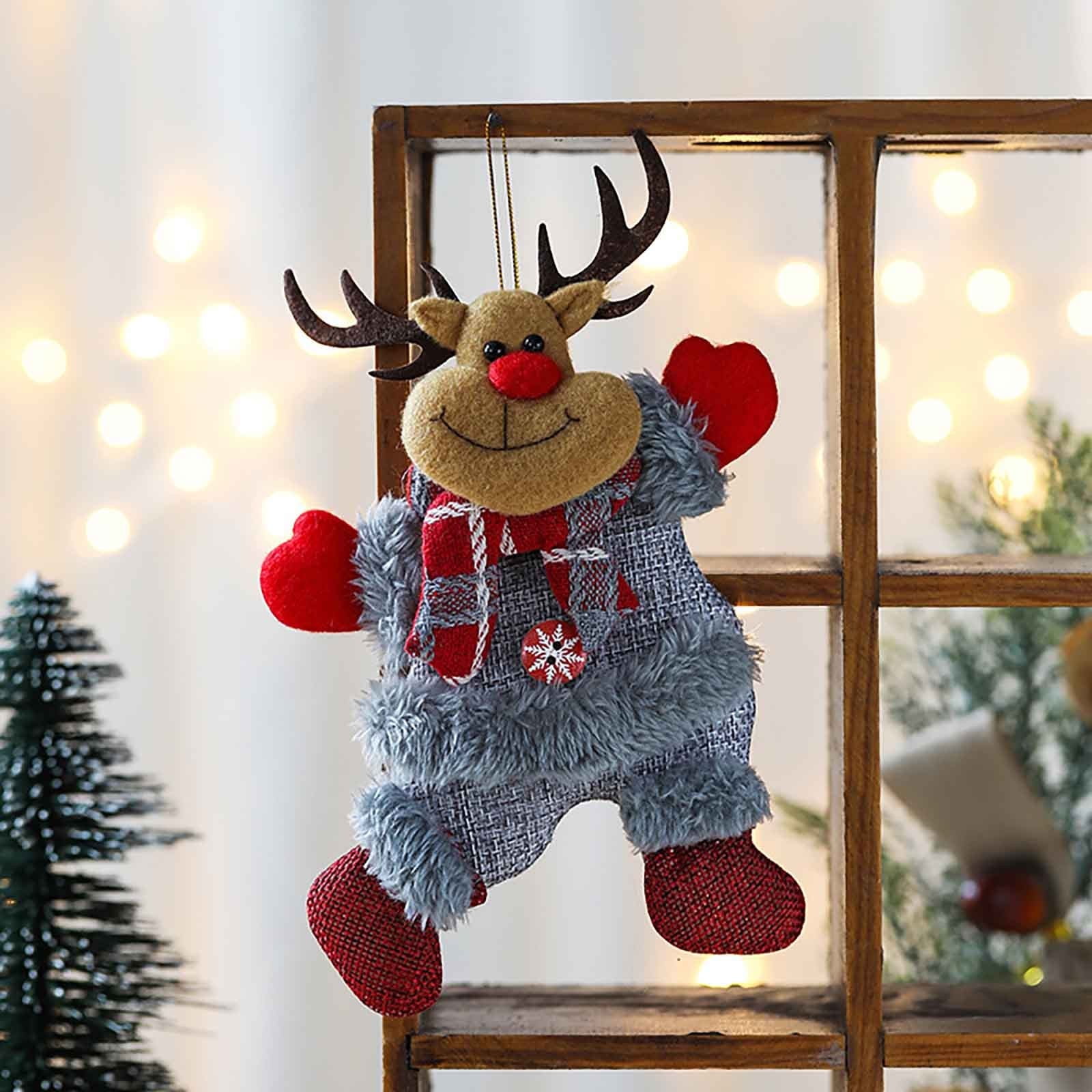RKZDSR Christmas Decorations, Old Man Snowman Deer Bear Ornaments ...