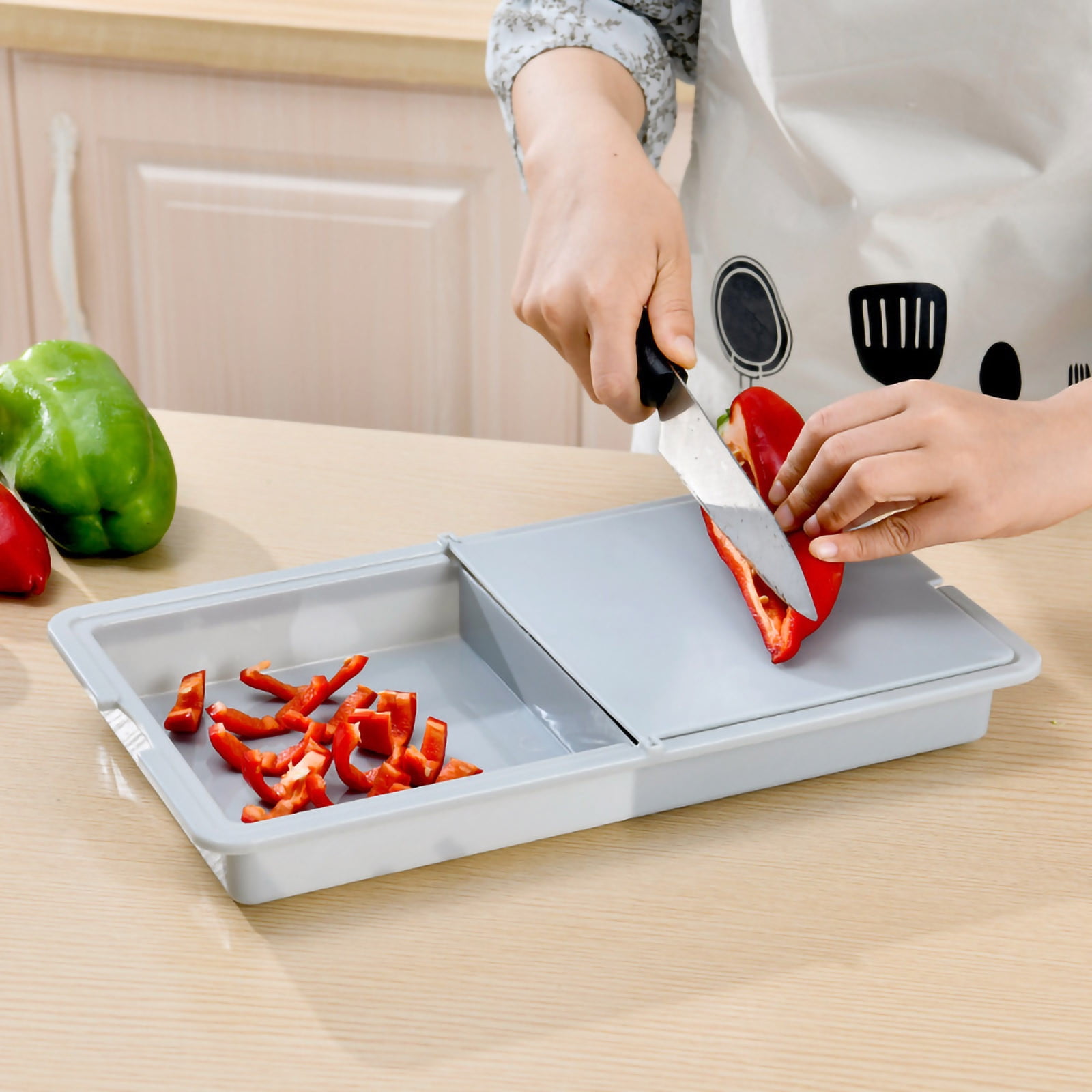 RKZDSR Collapsible Cutting Board, Space Saving 3 In 1 Multifunctional ...