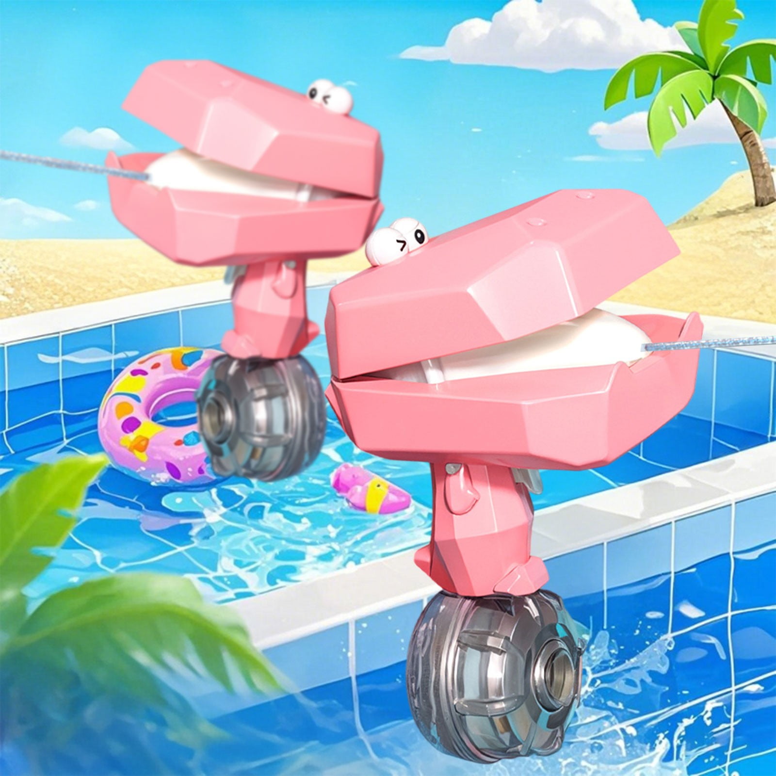 RKZDSR Electric Continuous Firing Water Gun - High Capacity Outdoor Toy ...