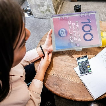 JAM Paper & Envelope Plastic 3/4 inch Binders, Clear, 3 Small Metal ...