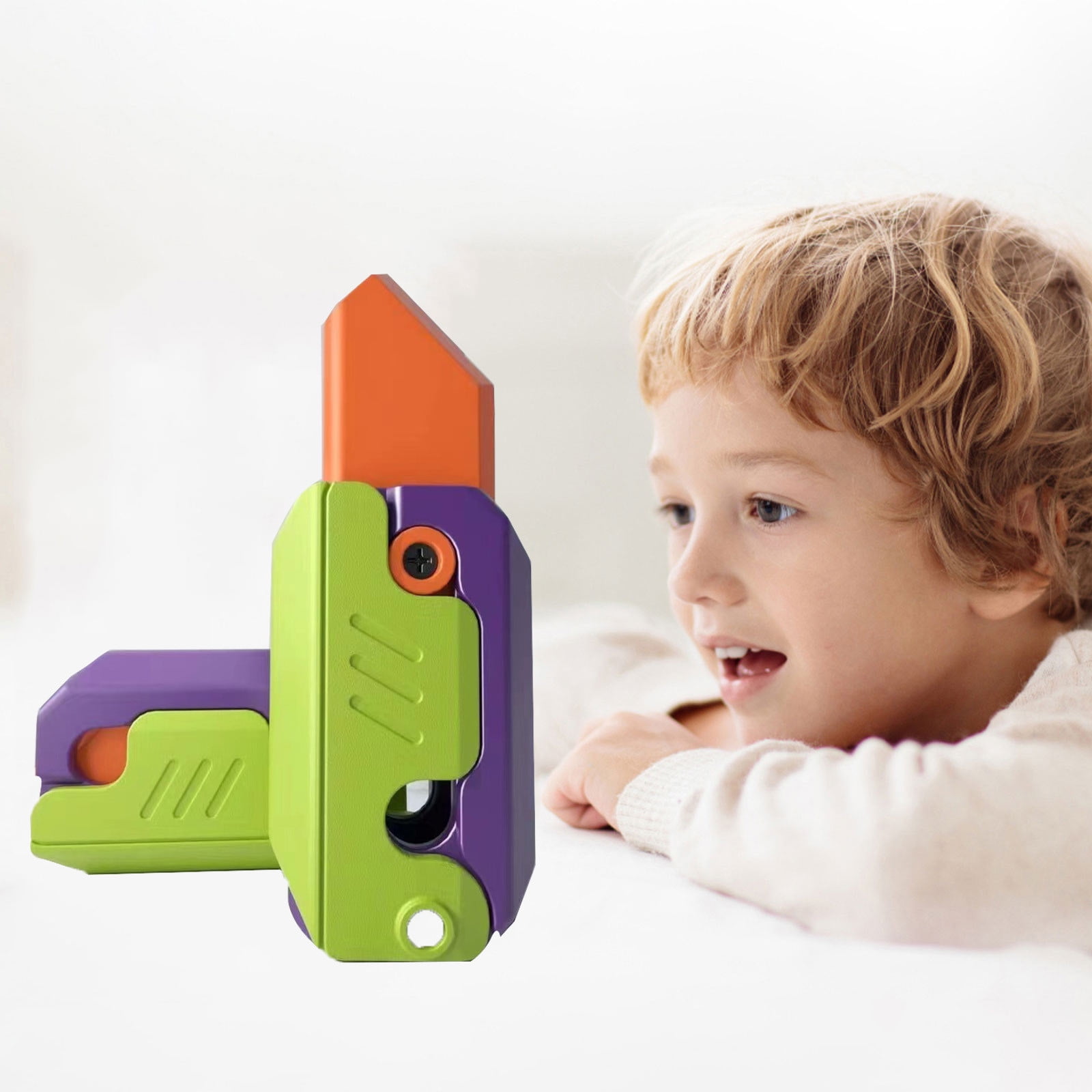 RKZDSR Fidget Toys Adults, Printing Fidget Knife Toy, Plastic Fidget ...