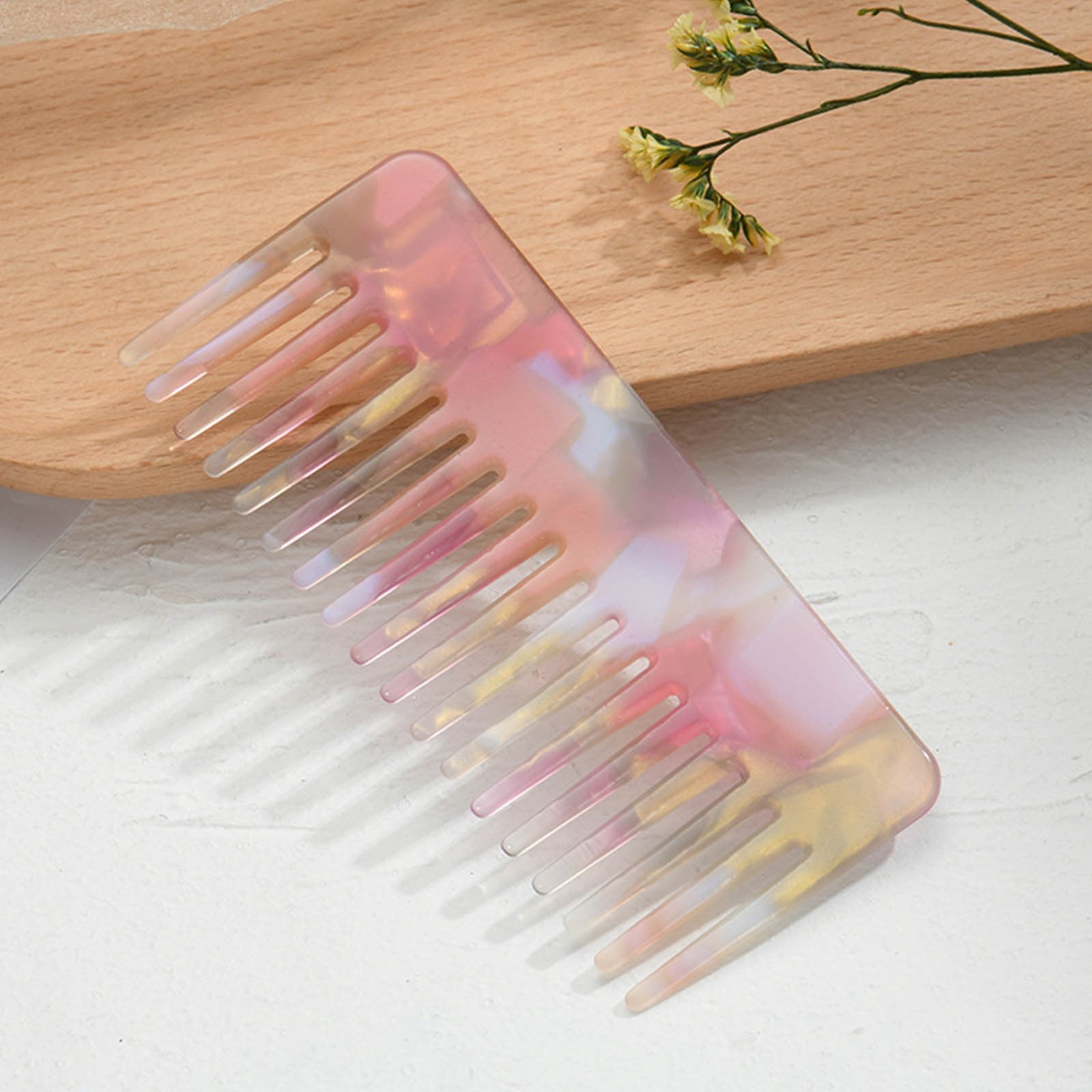 RKZDSR Hair Detangling Comb for Men and Women - Retro Fine Tooth ...