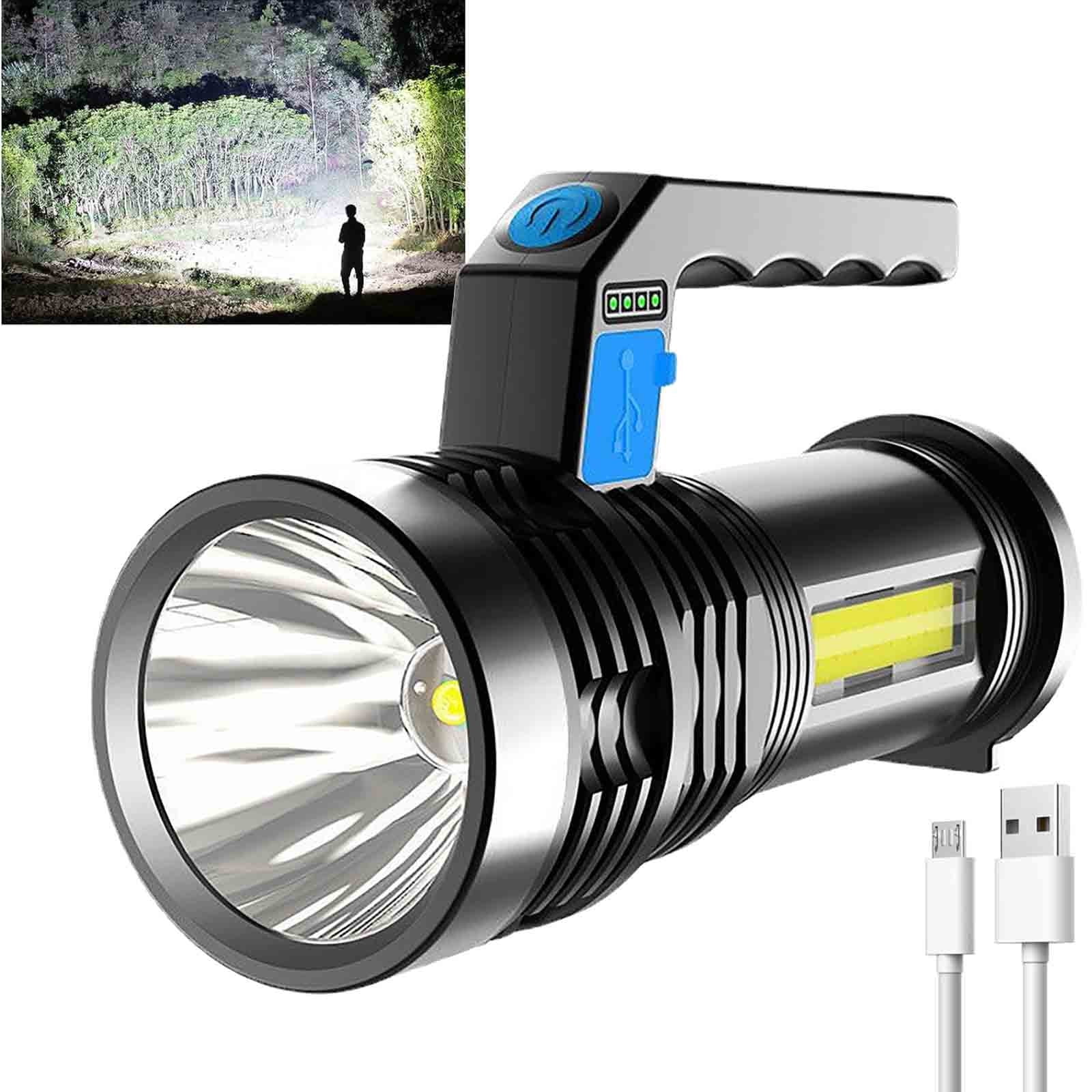 RKZDSR High-Power Flashlight, Rechargeable Outdoor Strong Light for ...