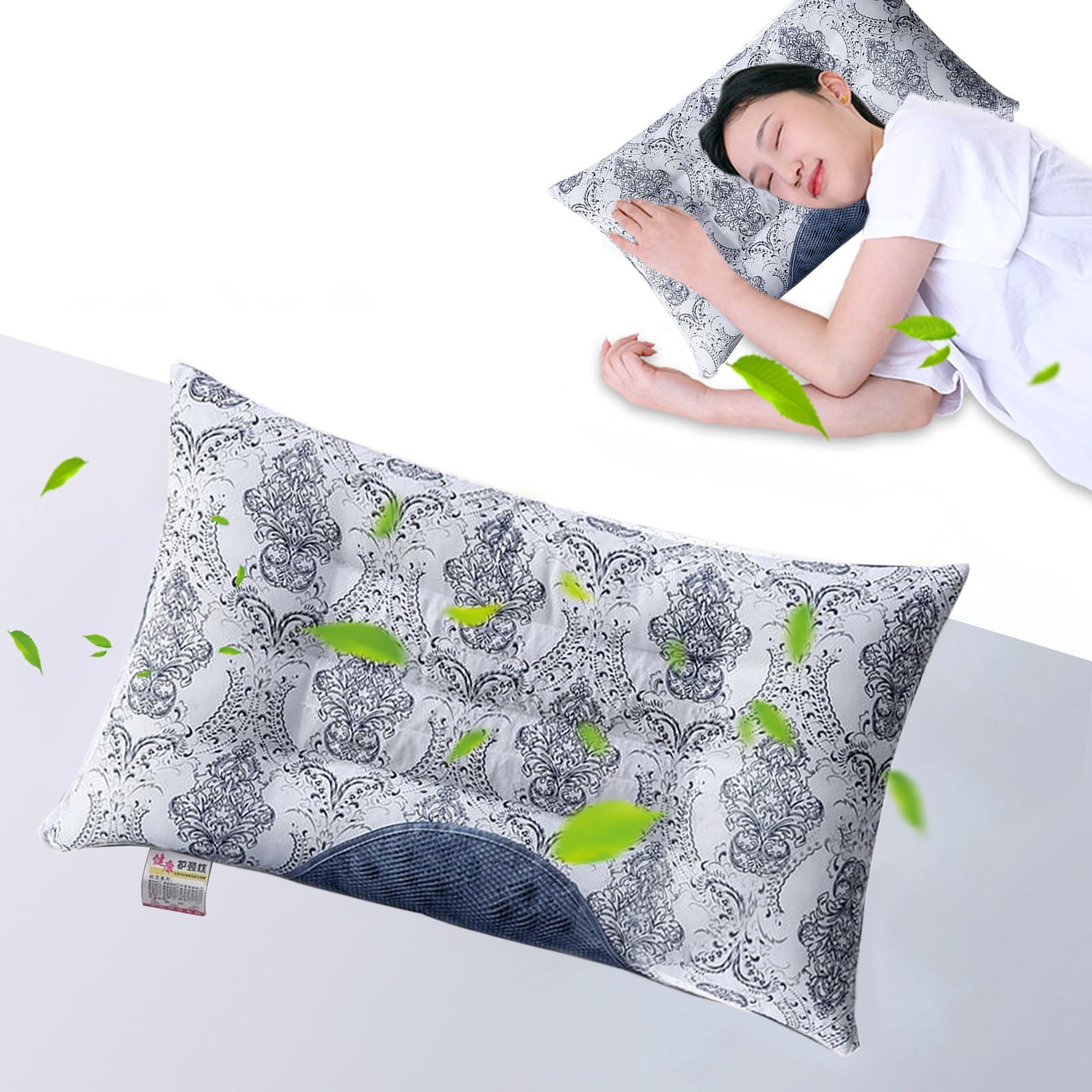 RKZDSR Hotel-Grade Down Pillow, Soft & Supportive Bed Pillow for Back ...
