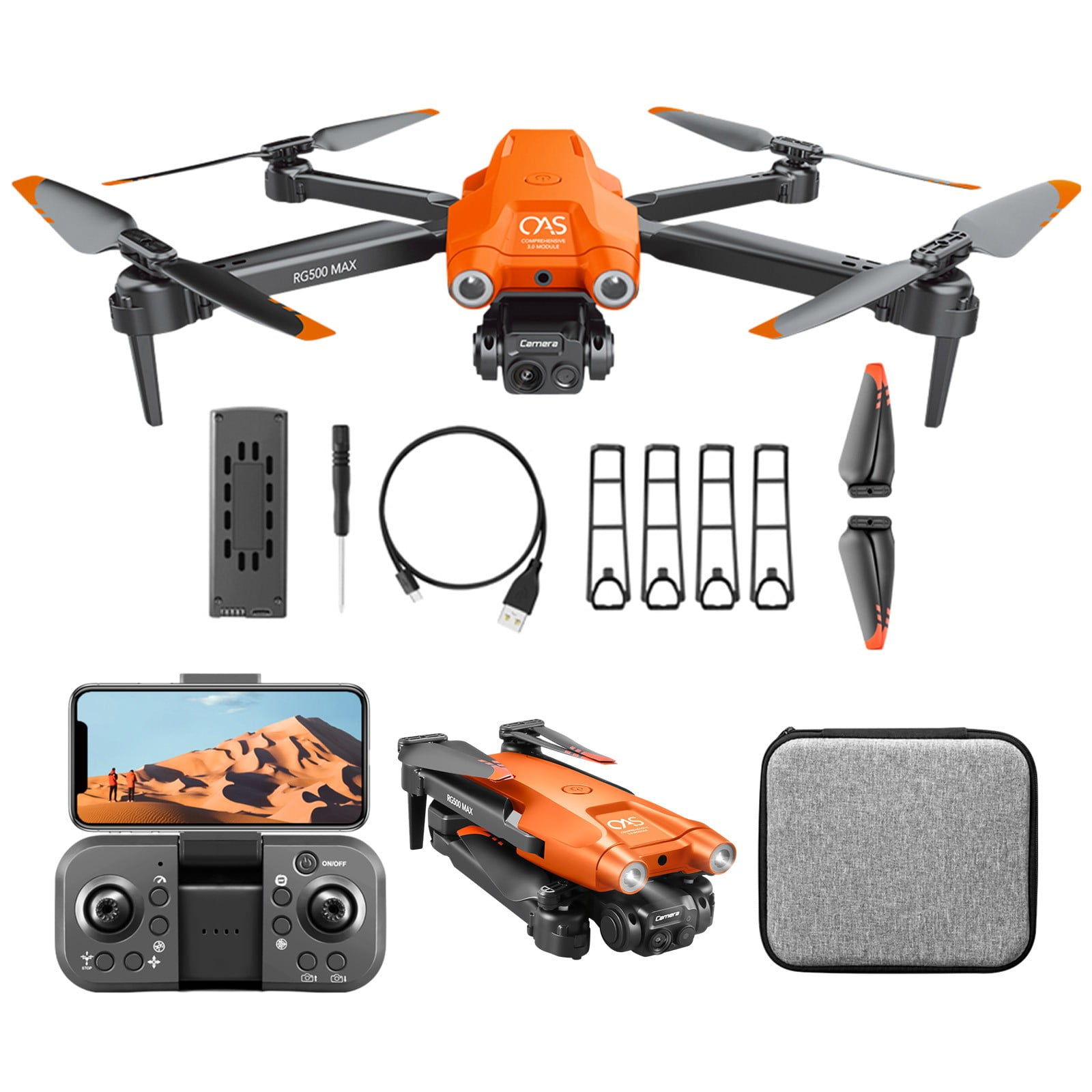 RKZDSR Mini Drone for Kids 8-12, with Camera 720p, Foldable Remote ...