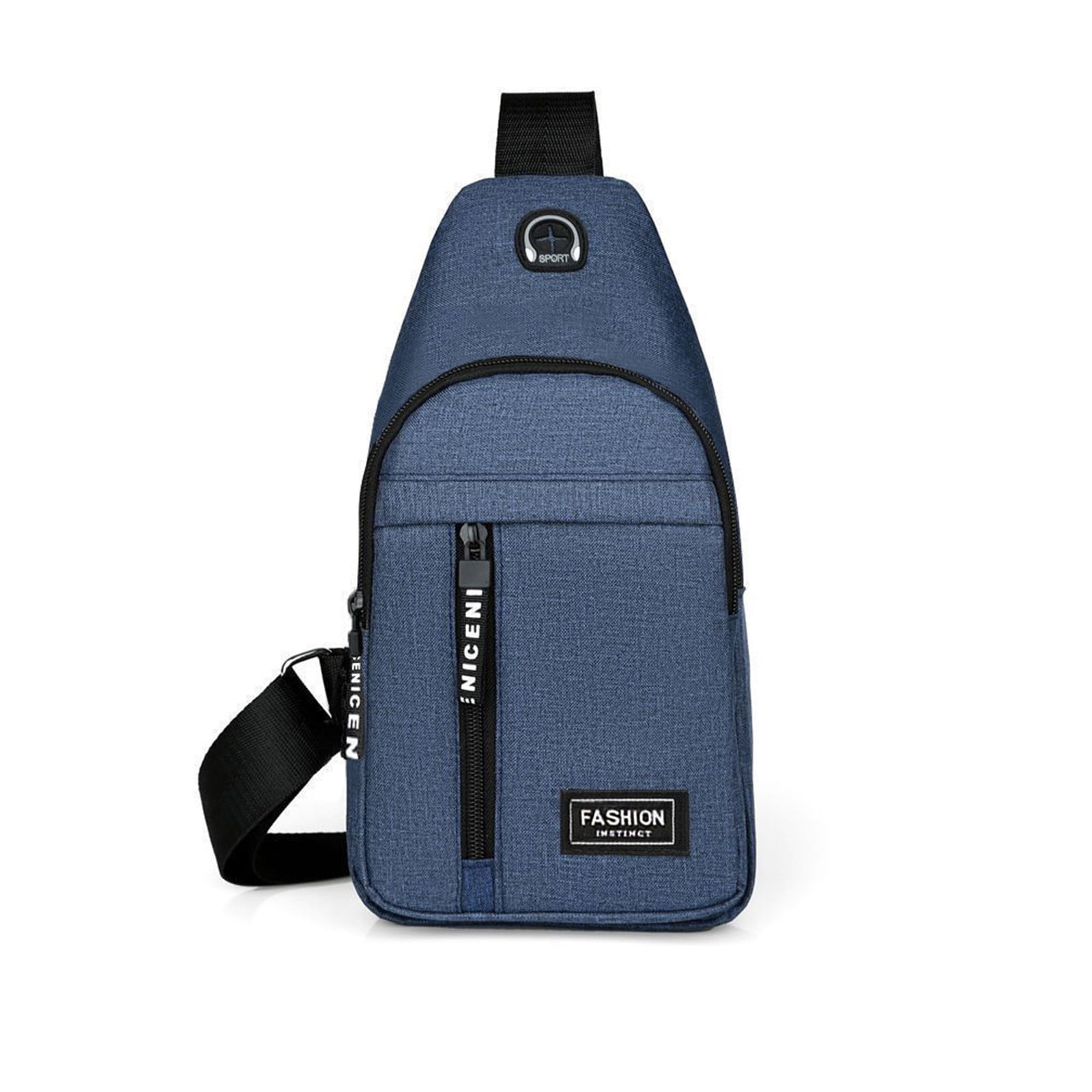RKZDSR Multipurpose Crossbody Backpack with Headphone Hole - Strap Bag ...