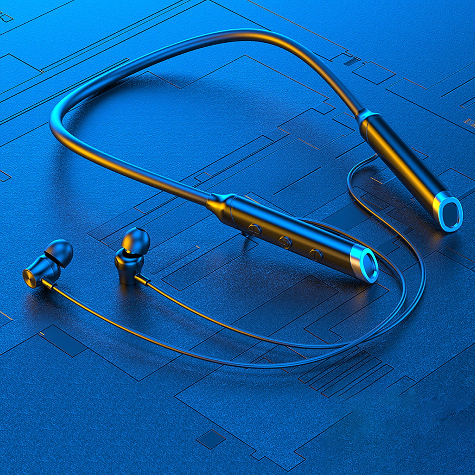 RKZDSR New AI- Voice Assistant Neck Hanging Bluetooth Earphones In Ear ...