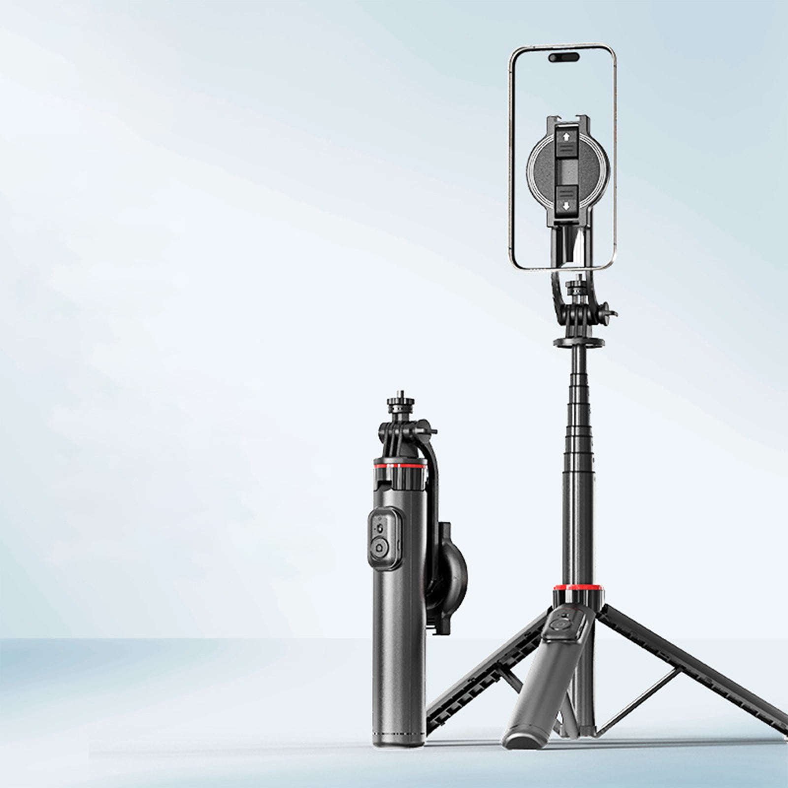 RKZDSR Outdoor Travel Photography Gimbal Selfie Stick with Stabilizer ...