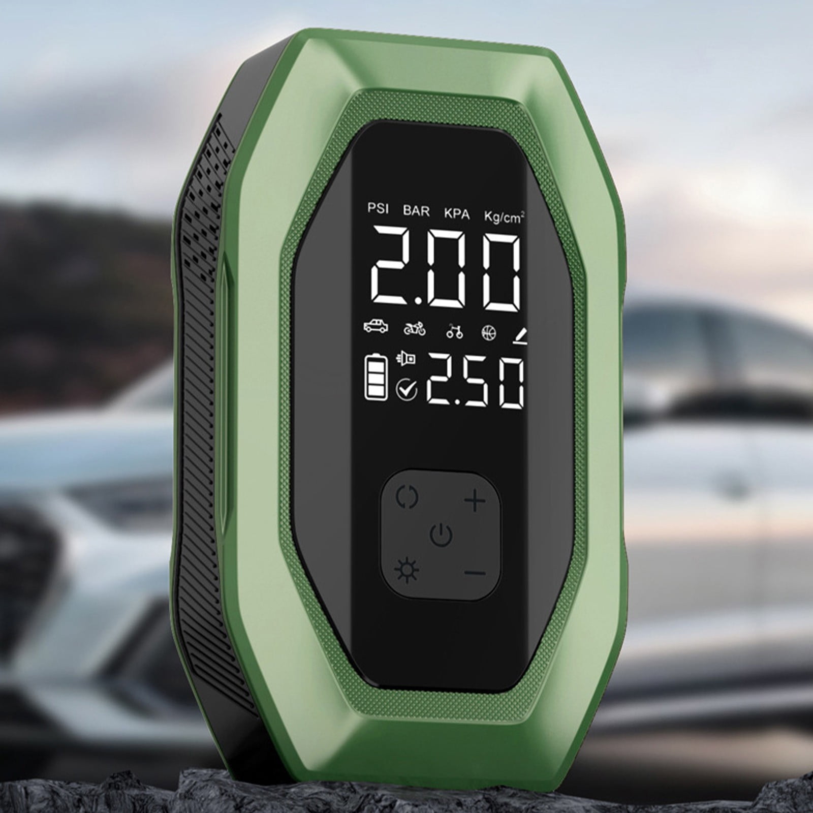 RKZDSR Portable Car Jump Starter with Integrated Air Compressor and ...