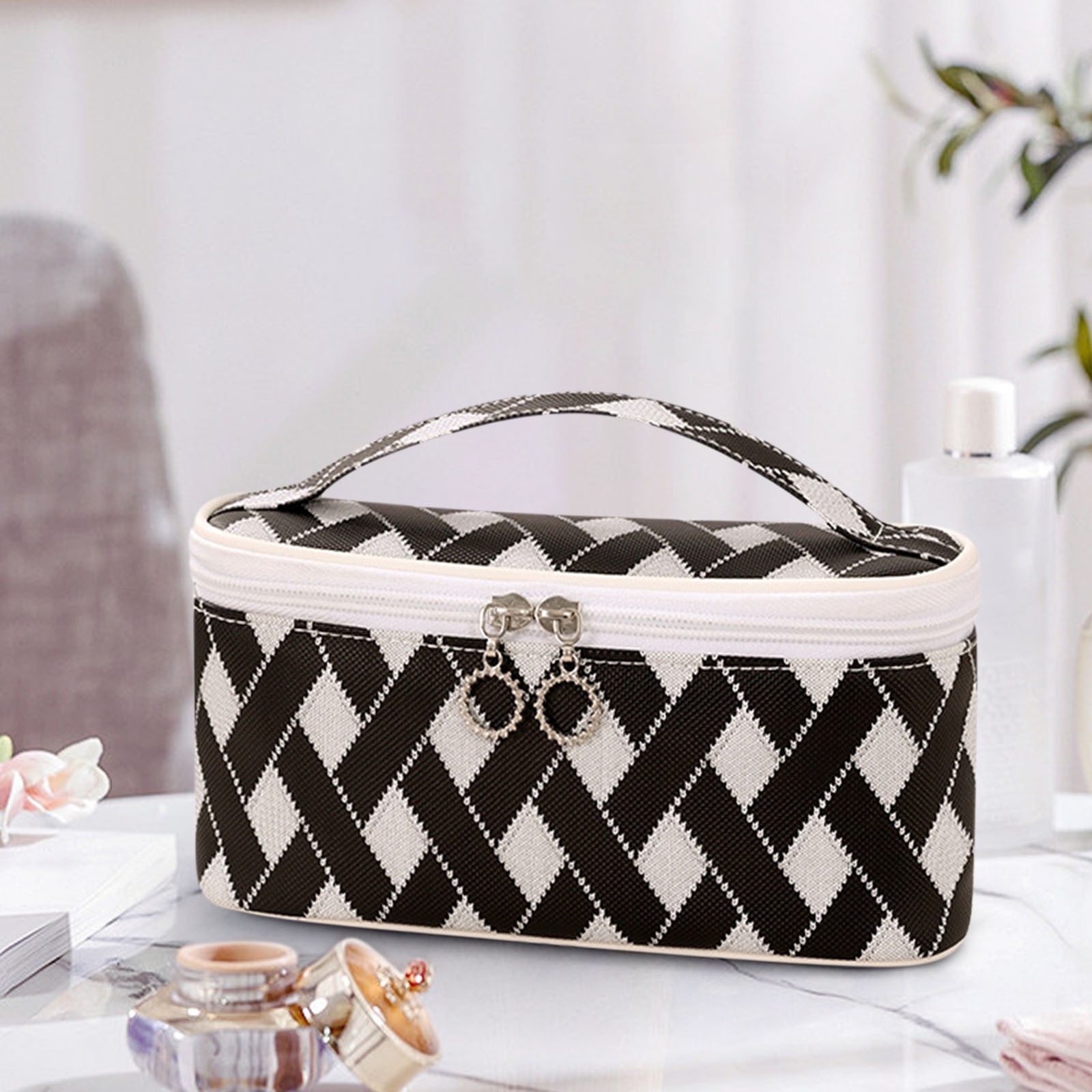 RKZDSR Portable Makeup Bag With Large Storage Capacity Exquisite And ...