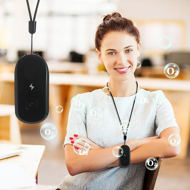 RKZDSR Portable Wearable Mini Negative Ion Air Purifier Necklace with ...