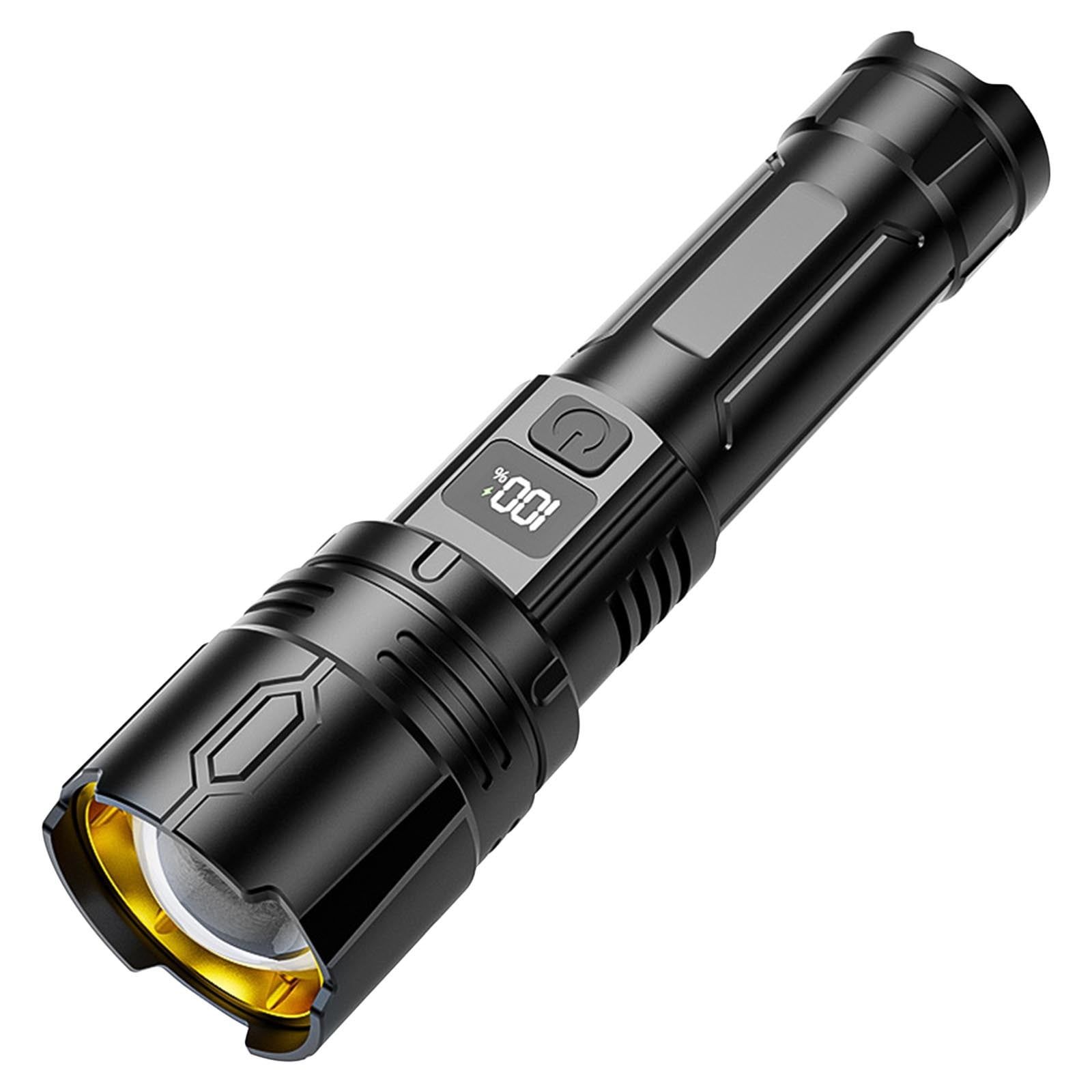 RKZDSR Powerful Long-Range Flashlight - Rechargeable Bright LED Torch ...