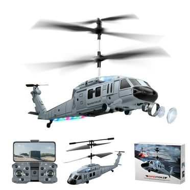 Red Rc Helicopter With Dual 1080P Hd Camera Obstacle Avoidance 2.4Ghz 3 ...