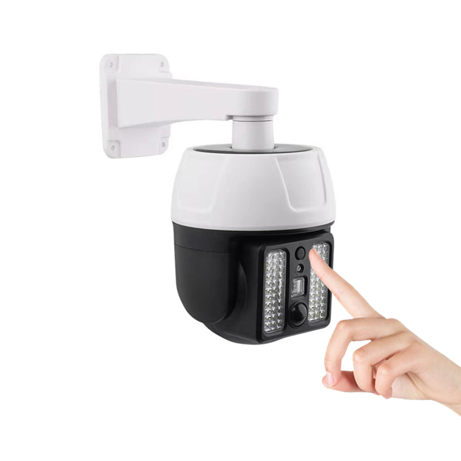 RKZDSR Solar Powered Motion Sensor Security Camera Dummy with Flashing ...