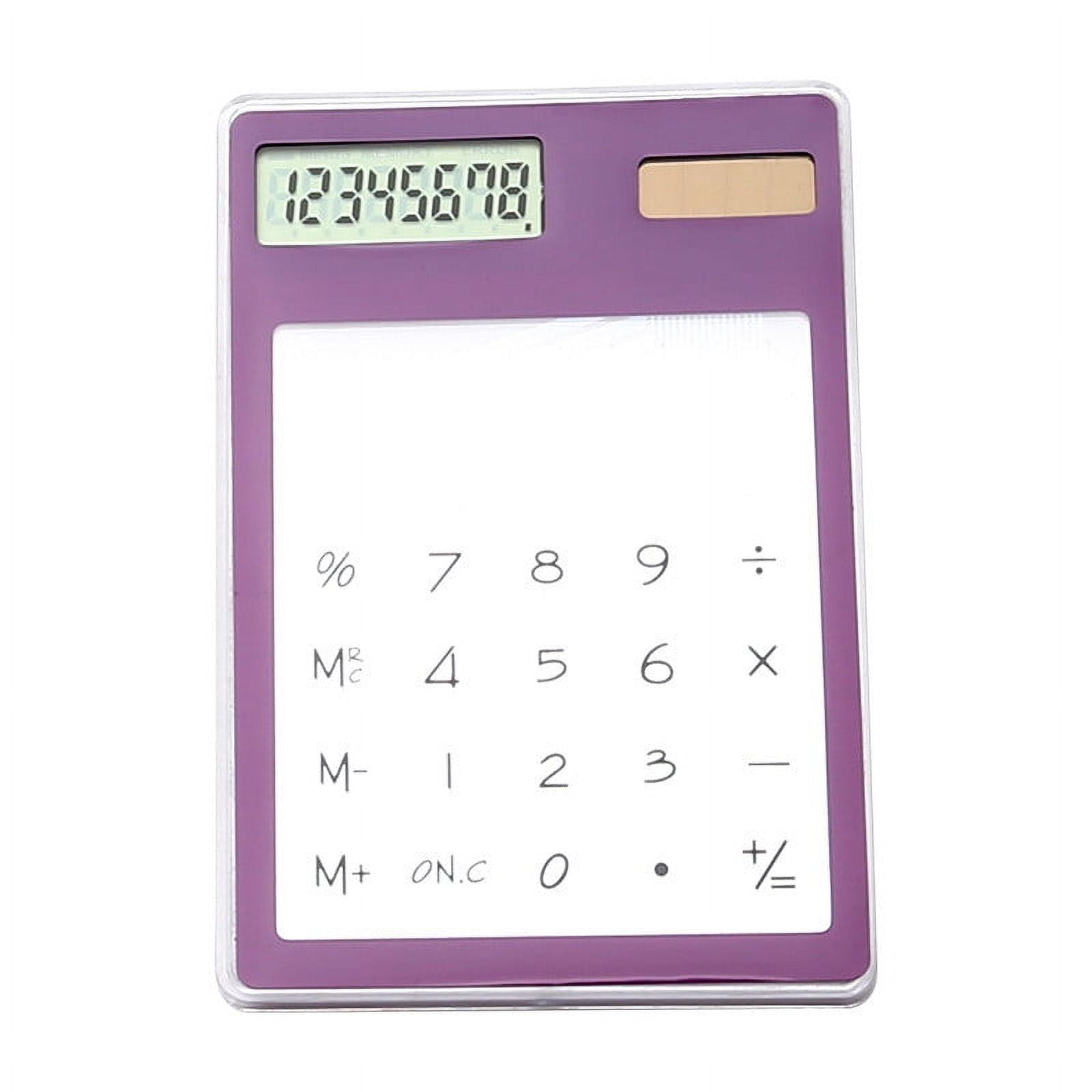 RKZDSR Solar Powered Transparent Calculator - Compact and Efficient ...