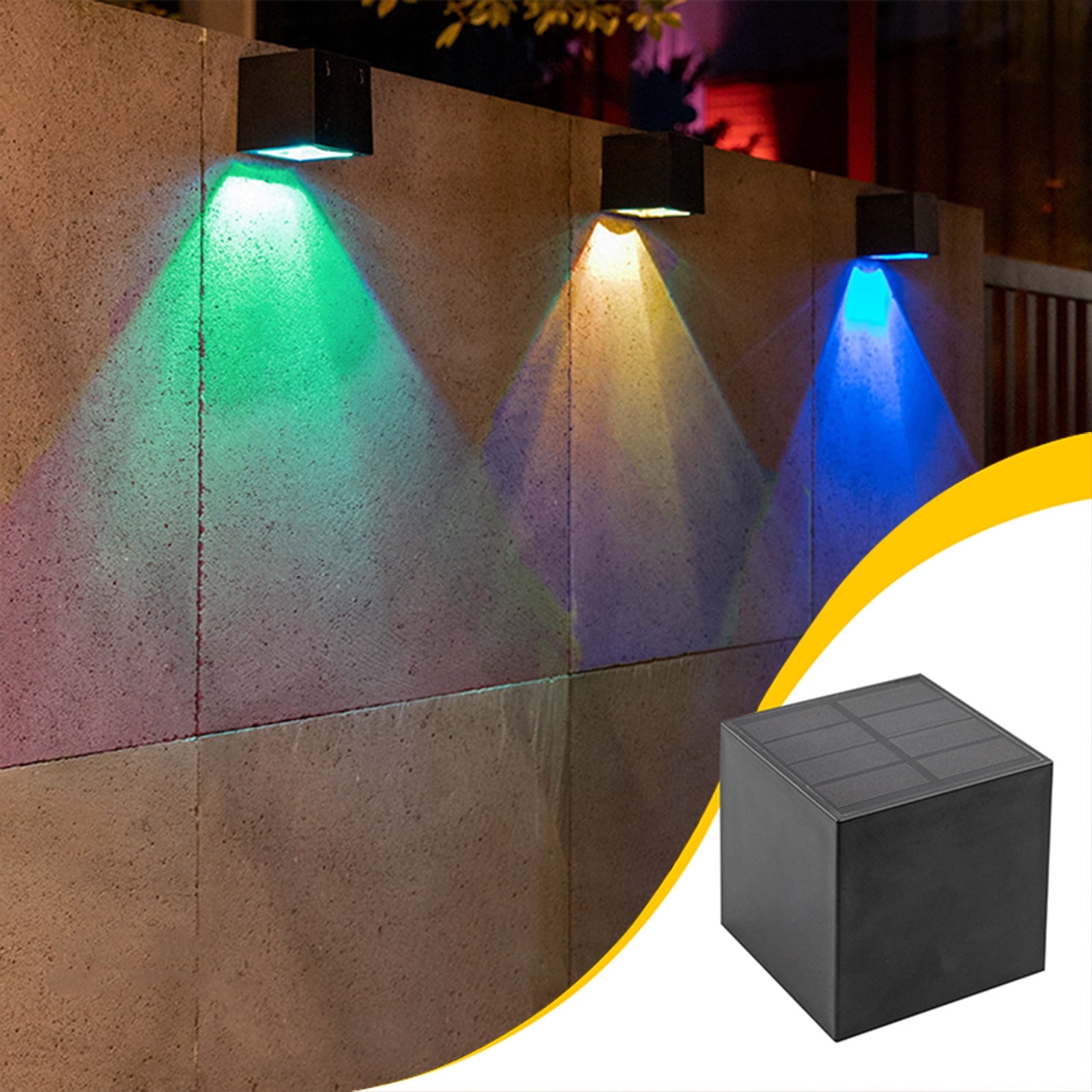 RKZDSR Solar Wall Light Four-Sided Illuminate Outdoor Sunlight Lamp ...