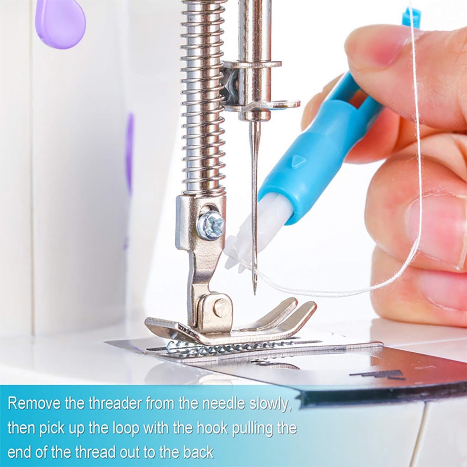 RKZDSR Threader: Needle Threader For Sewing Machine Household Sewing ...