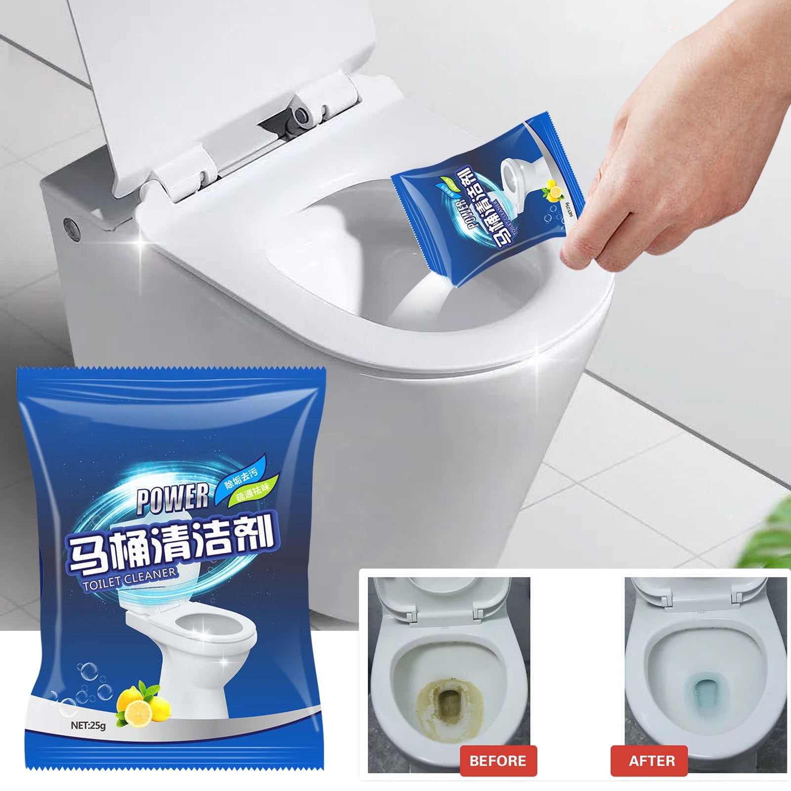 RKZDSR Toilet Bowl Cleaner Powerful Decontamination Descaler Deodorizer ...