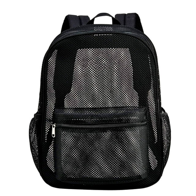 RKZDSR Transparent Mesh Backpacks ，Beach Bag Extra Large Pool Mesh ...