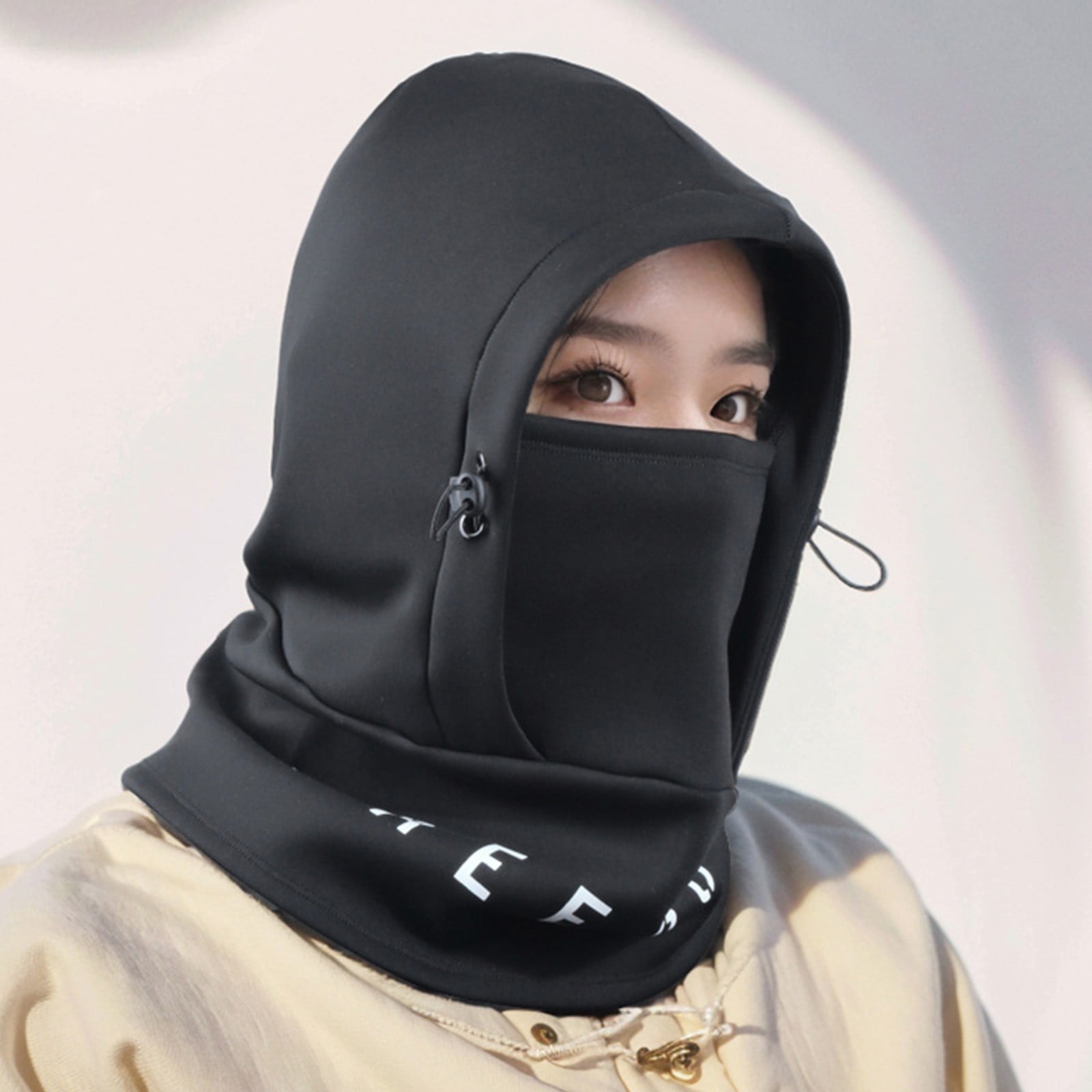 RKZDSR Winter Windproof Cycling Face Mask and Plush Warm Head Cover for ...